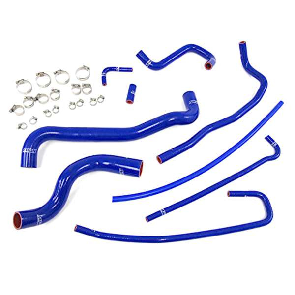Corvette Radiator Hose Kit, Blue Silicone, 1997-04 - - KØLERSYSTEM ...