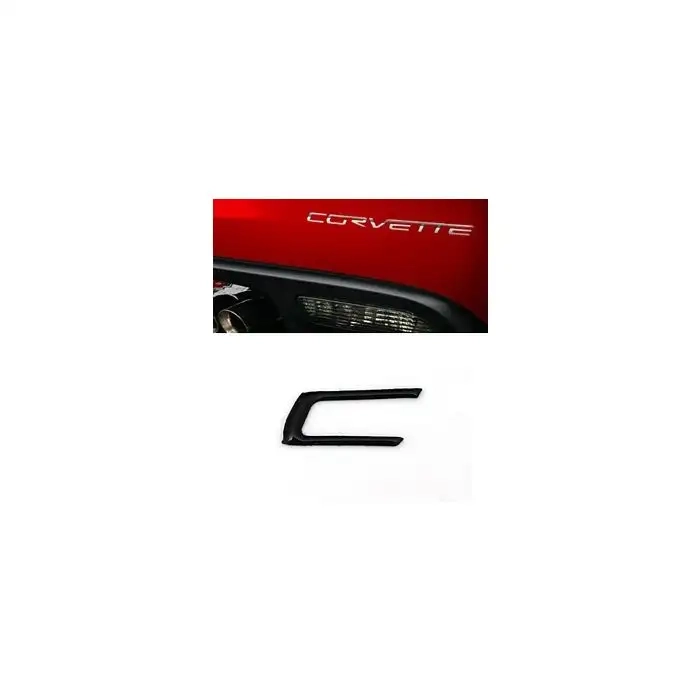 Corvette Rear Bumper Lettering Kit Black - EMBLEMER OG BOGSTAVER ...